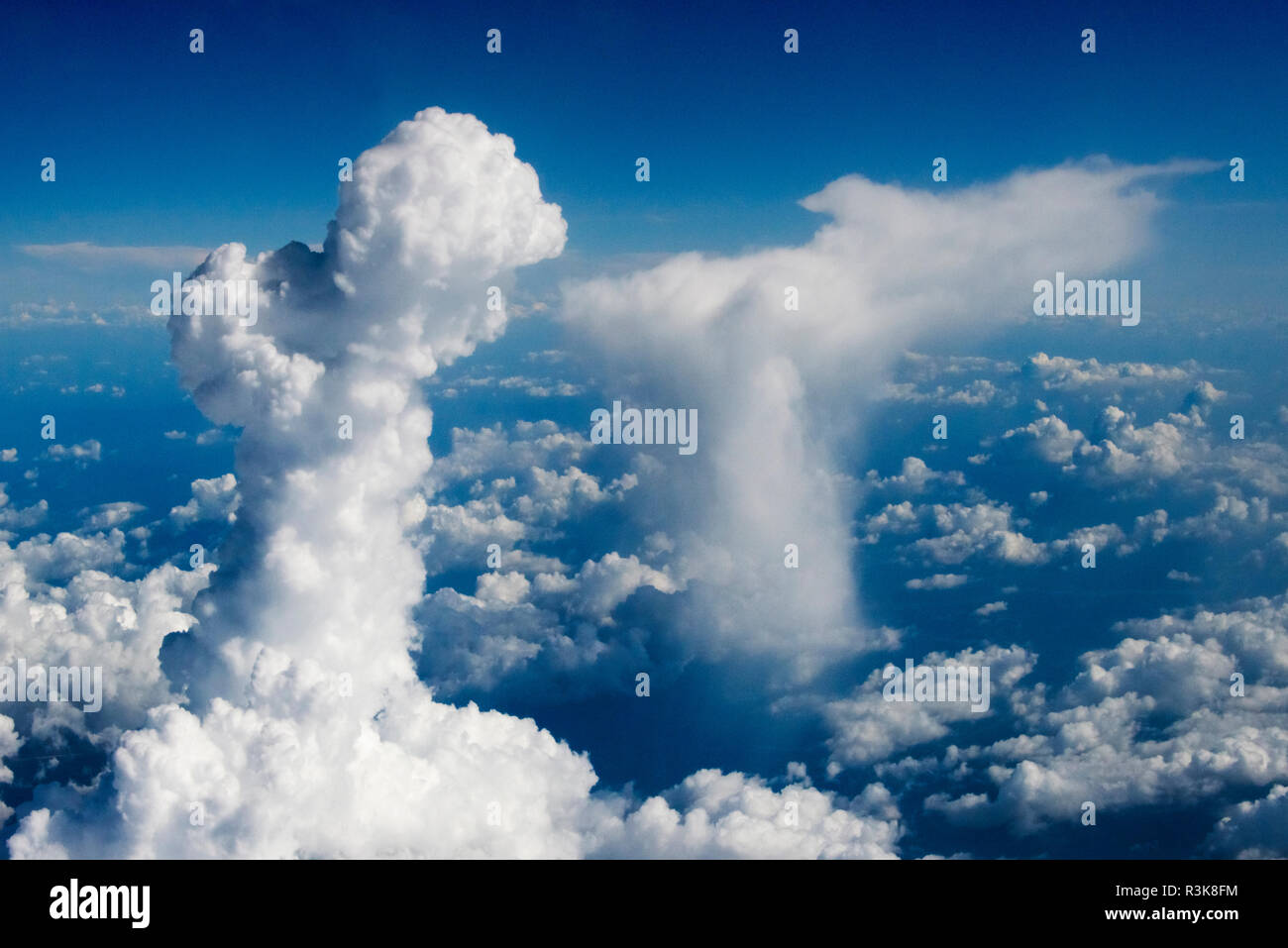 Aerial view of clouds, China Stock Photo - Alamy