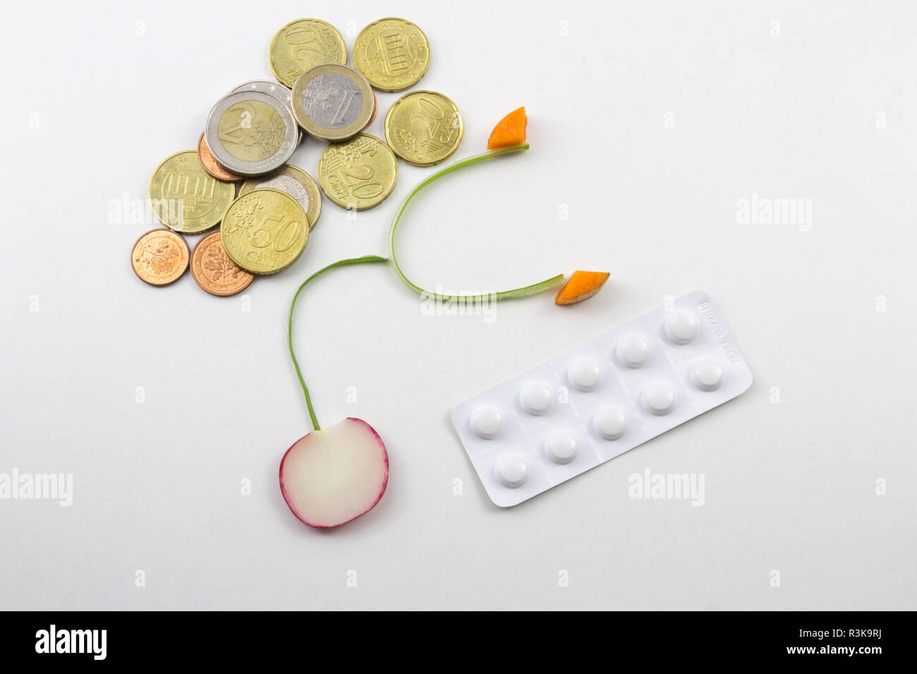 stethoscope - money - tablets Stock Photo - Alamy