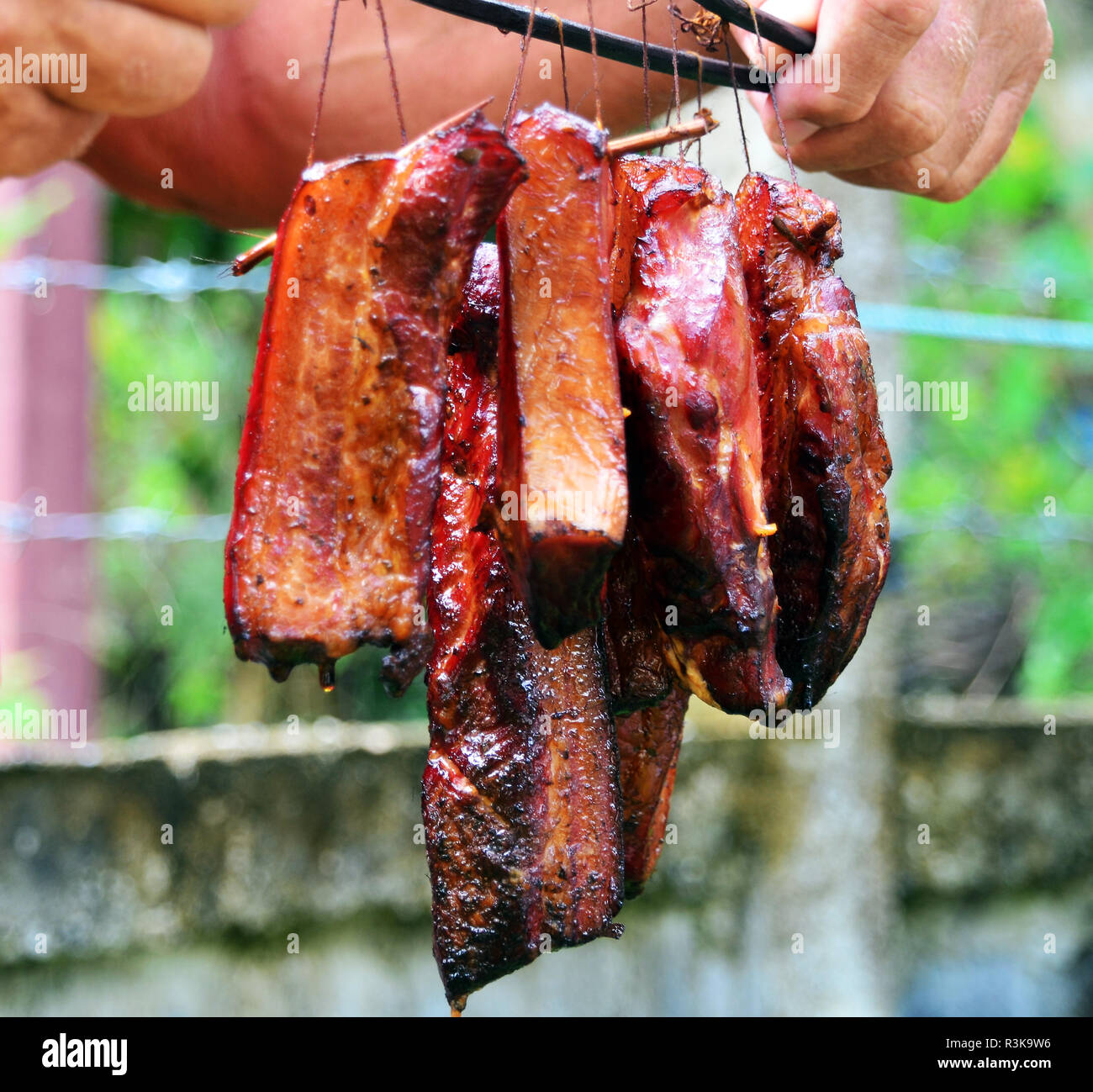 fresh smoked meat Stock Photo - Alamy