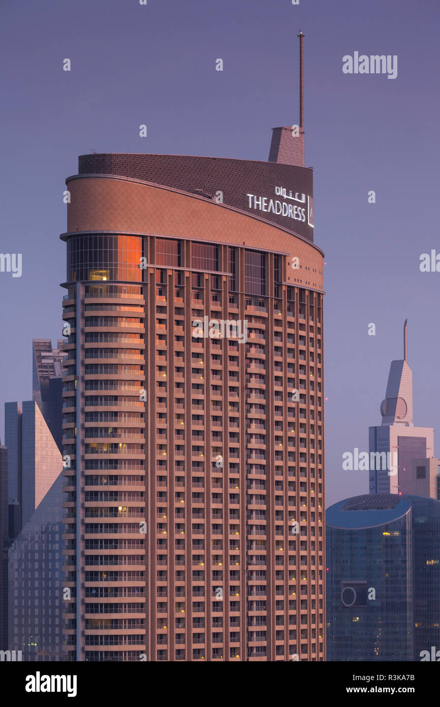 UAE, Downtown Dubai. The Address Dubai Mall Hotel Stock Photo - Alamy