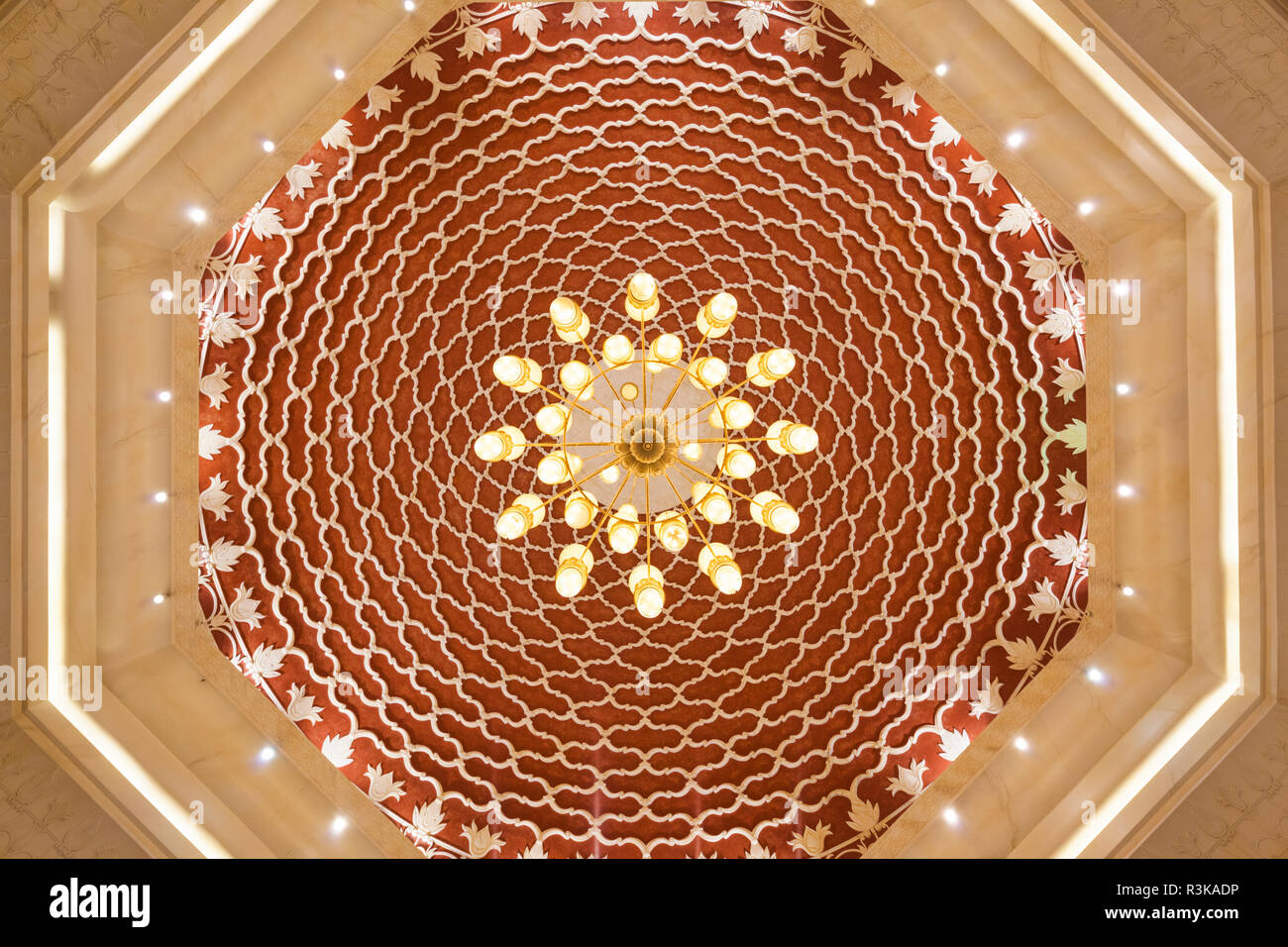 UAE, Western Dubai. Ibn Battuta Shopping Mall built with six courts ...