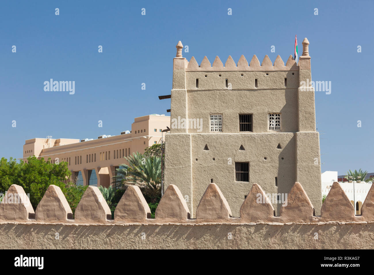 UAE, Al Ain. Al Muraba Fort Stock Photo - Alamy