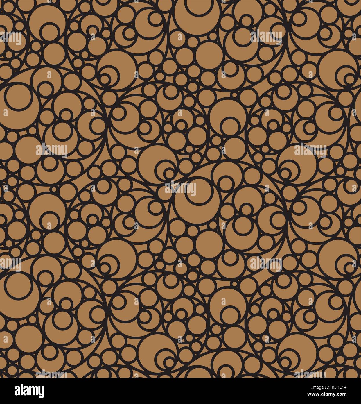 Round shapes bubbles modern repeating seamless texture tracery and ...