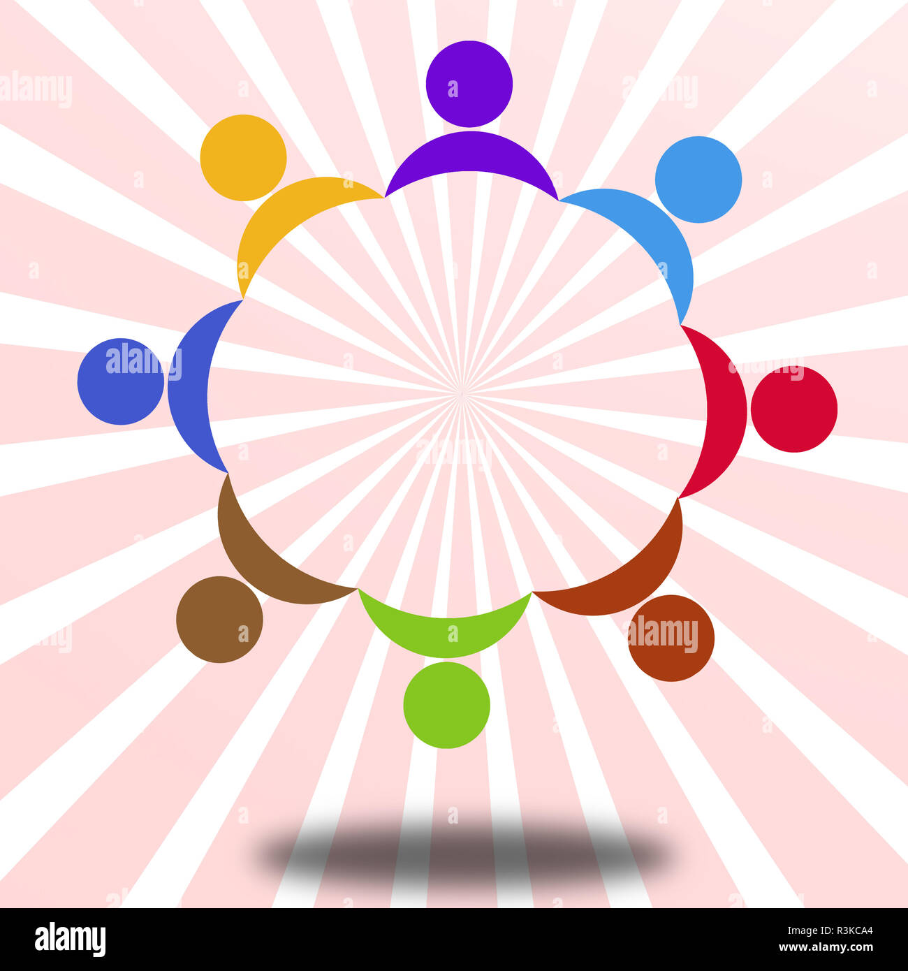 Abstract concept stylized group people hi-res stock photography and ...