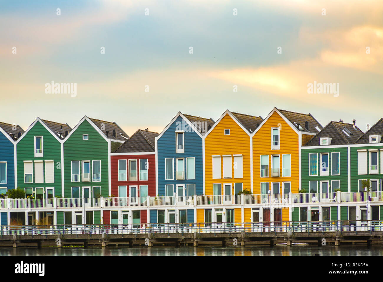 Rainbow houses hi-res stock photography and images - Alamy