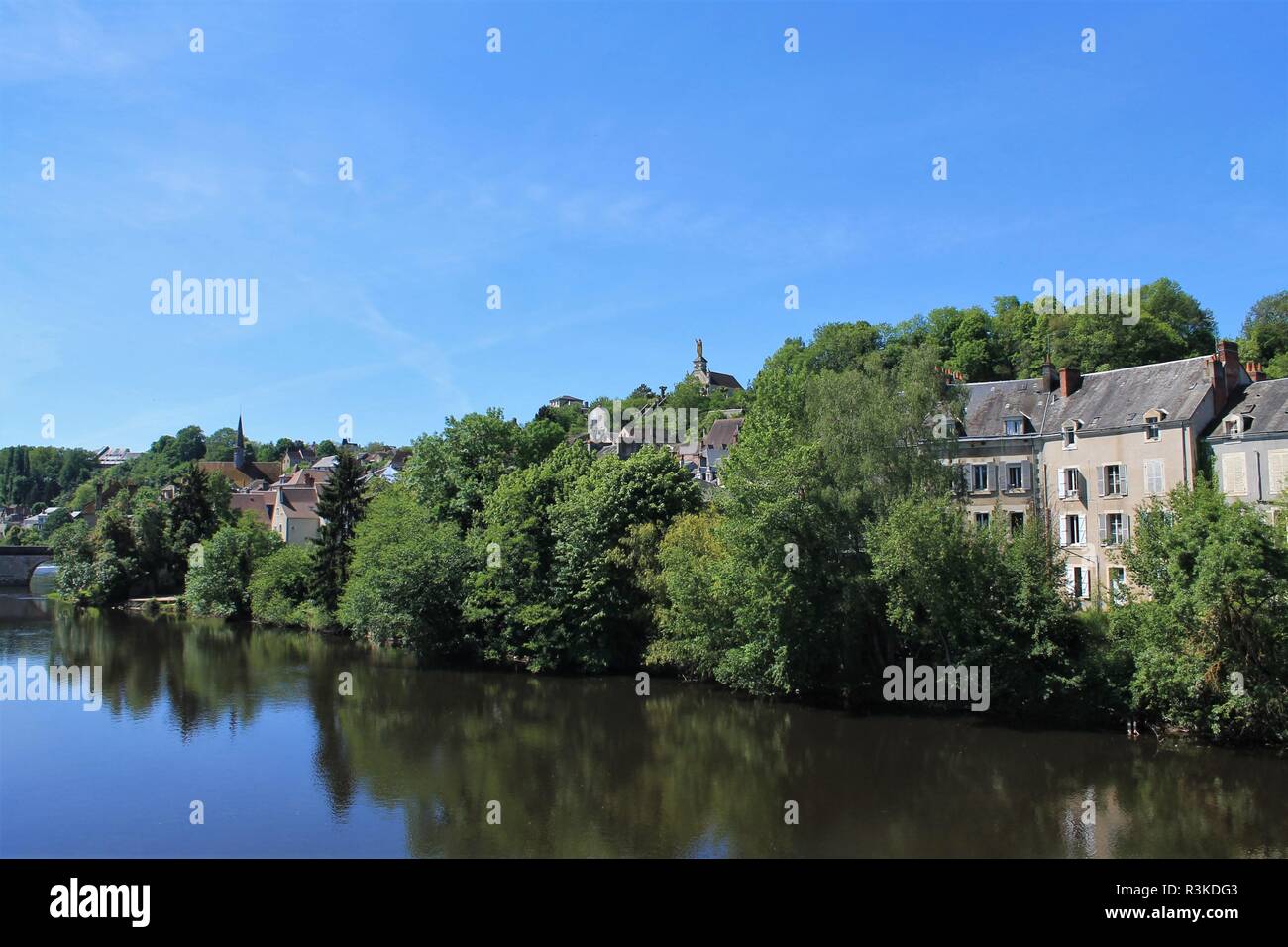 River Creuse in Argenton sur Creuse called the Venice of Berry, Berry ...
