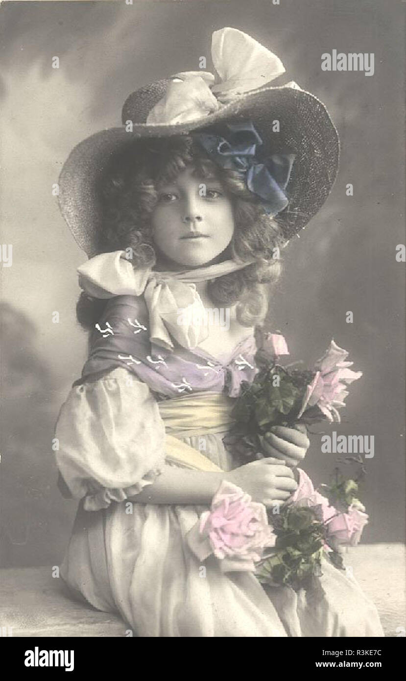 vintage victorian child image Stock Photo - Alamy