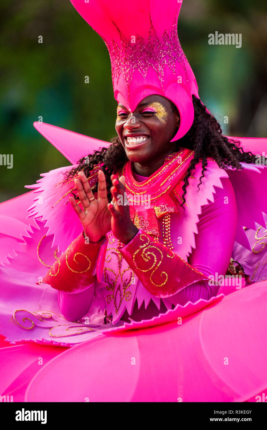 Caribbean participants in the International Carnival Seychelles, in ...