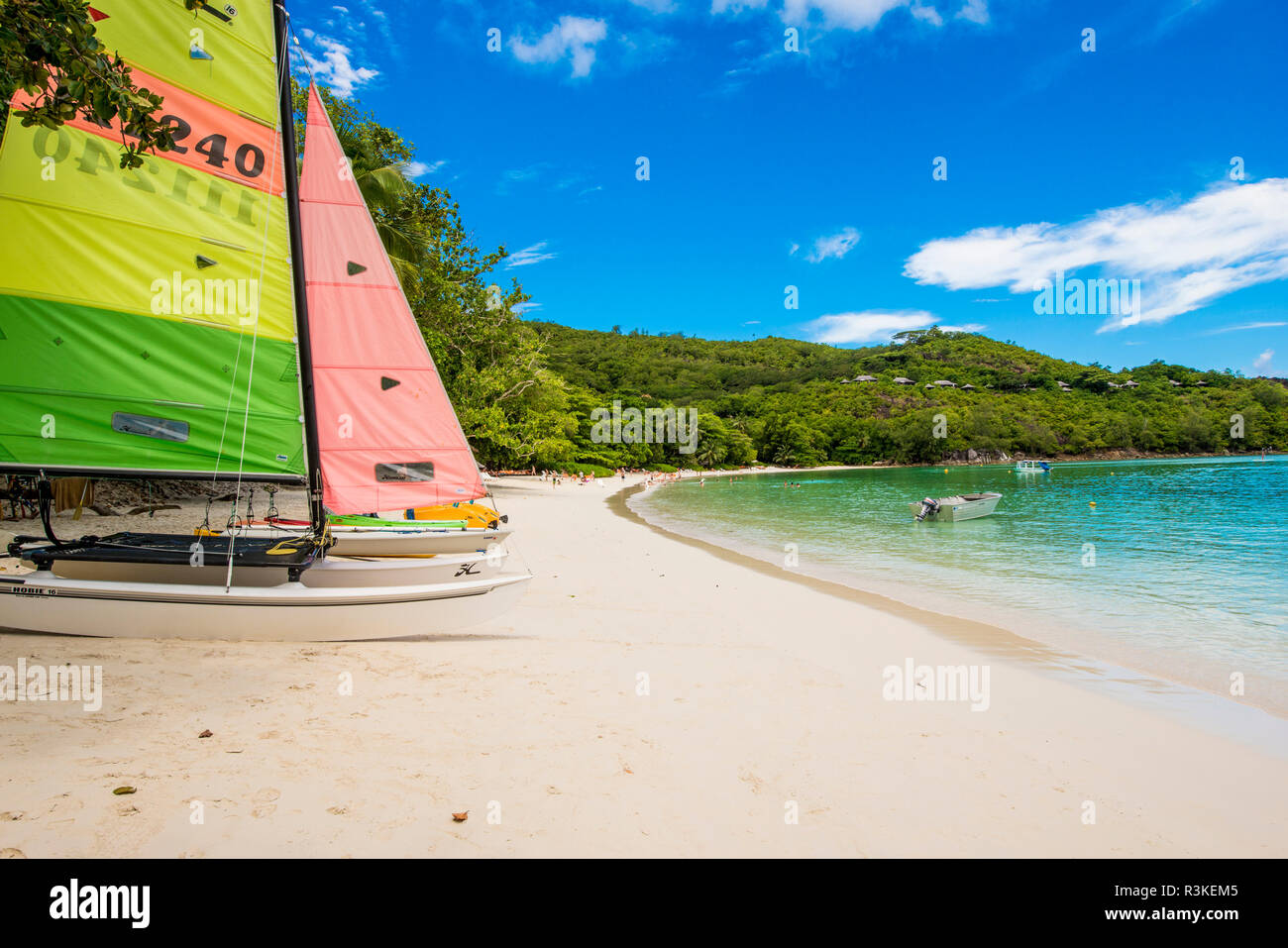 Port Launay beach, Port Launay marine Park, Mahe, Republic of ...