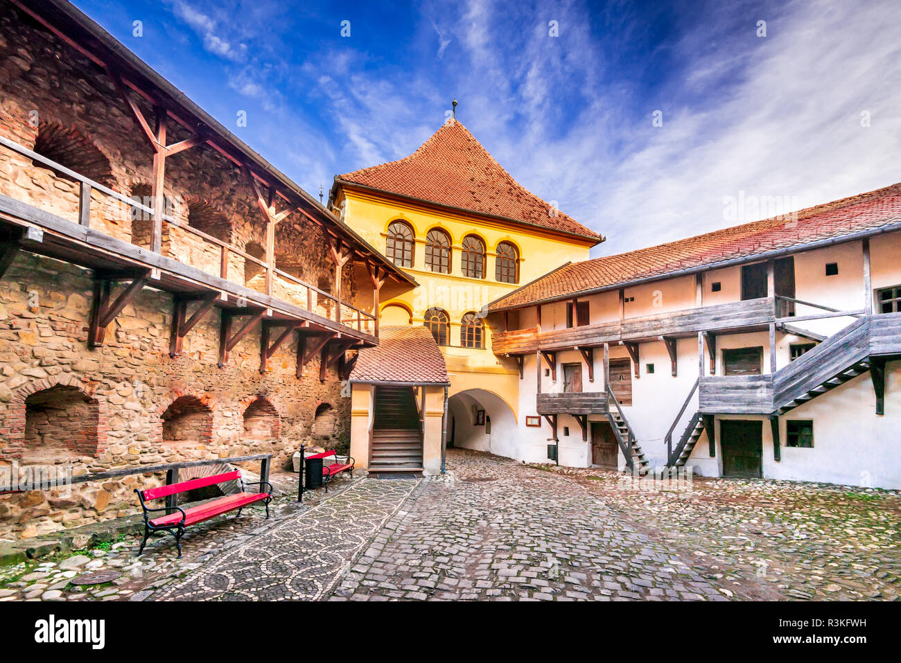 Prejmer, Romania. Fortified church of Tartlau built by Teutonic Knights ...
