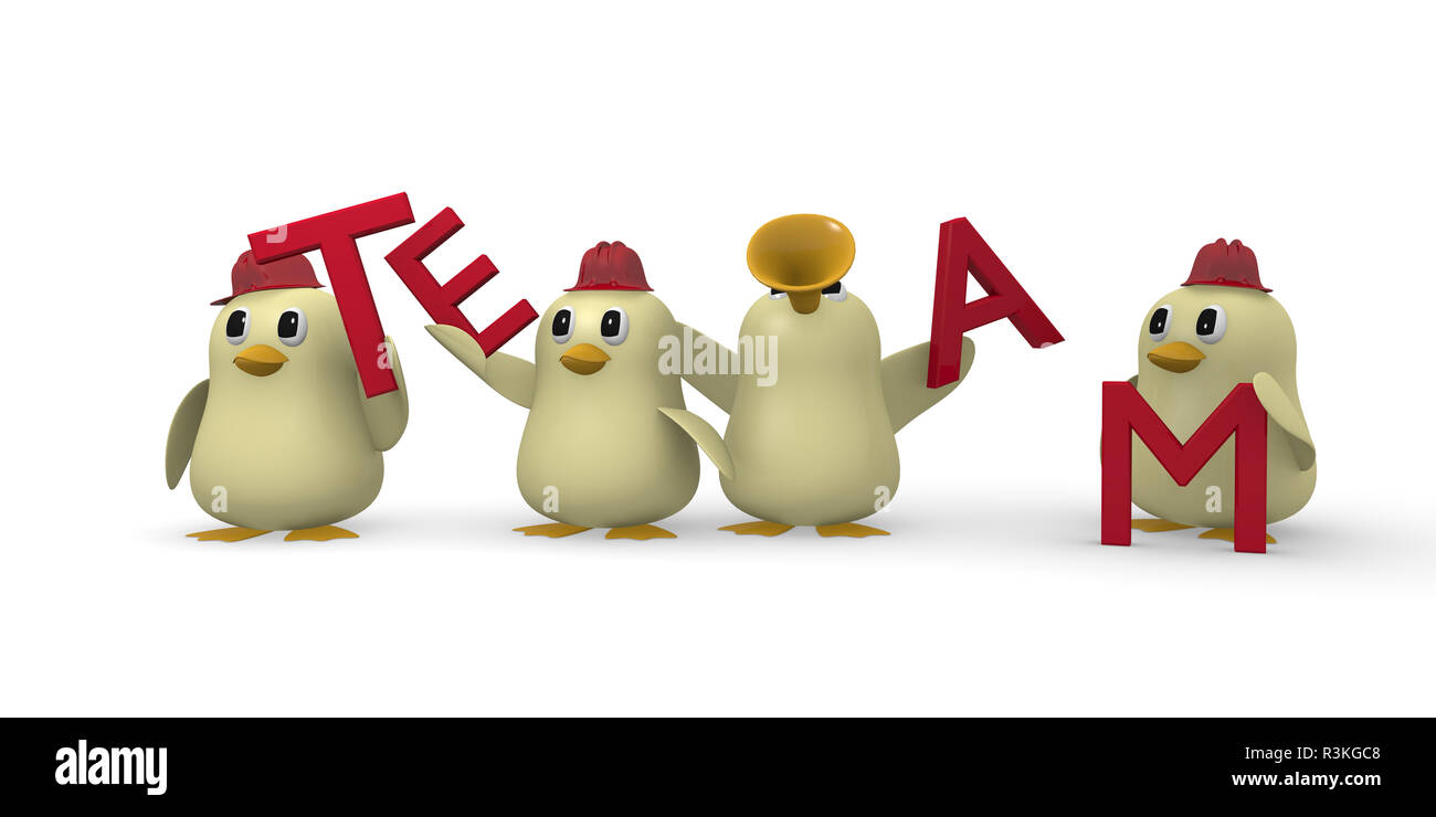 Cooperative teamwork Cut Out Stock Images & Pictures - Alamy