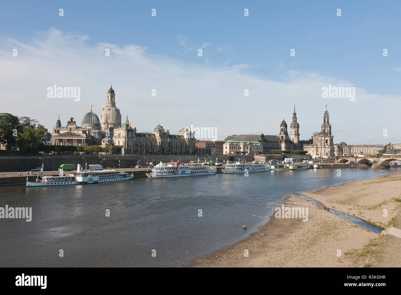 dresden with river elbe Stock Photo - Alamy