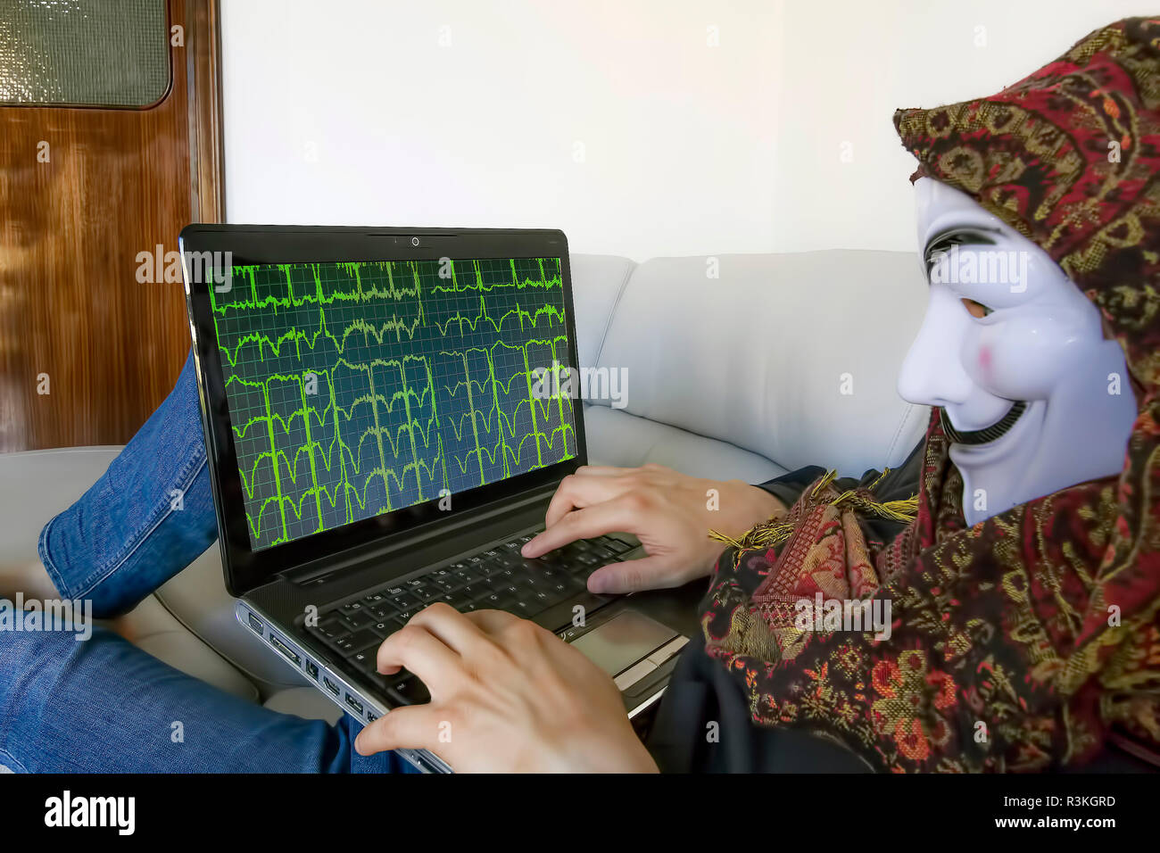 Anonymous boy laptop hi-res stock photography and images - Alamy