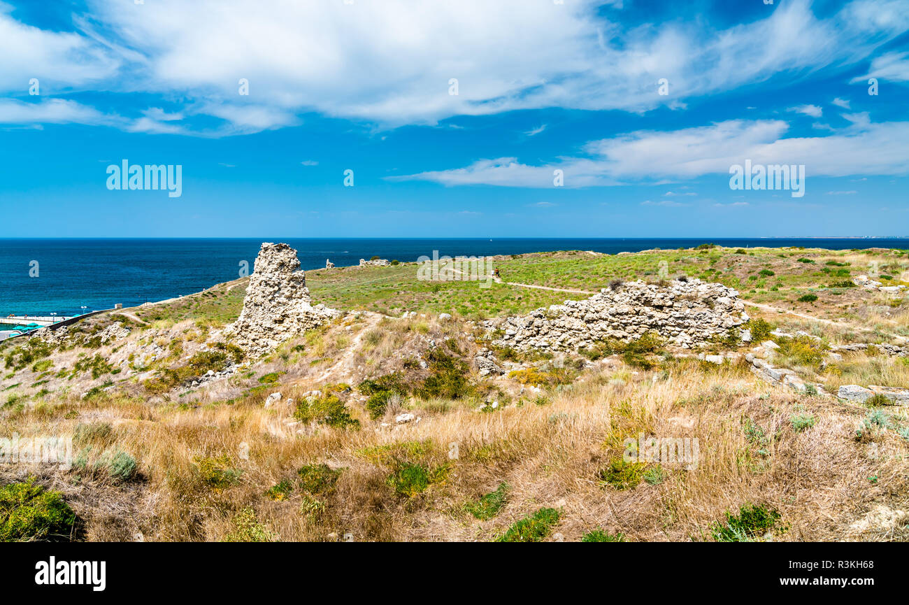 Ruins of Chersonesus, an ancient greek colony. Sevastopol, Crimea Stock ...