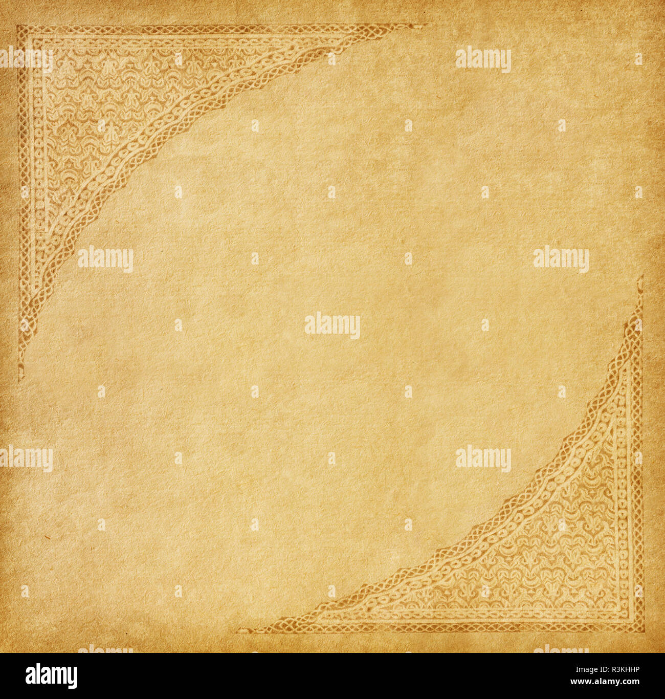 Old paper with oriental ornament Stock Photo - Alamy