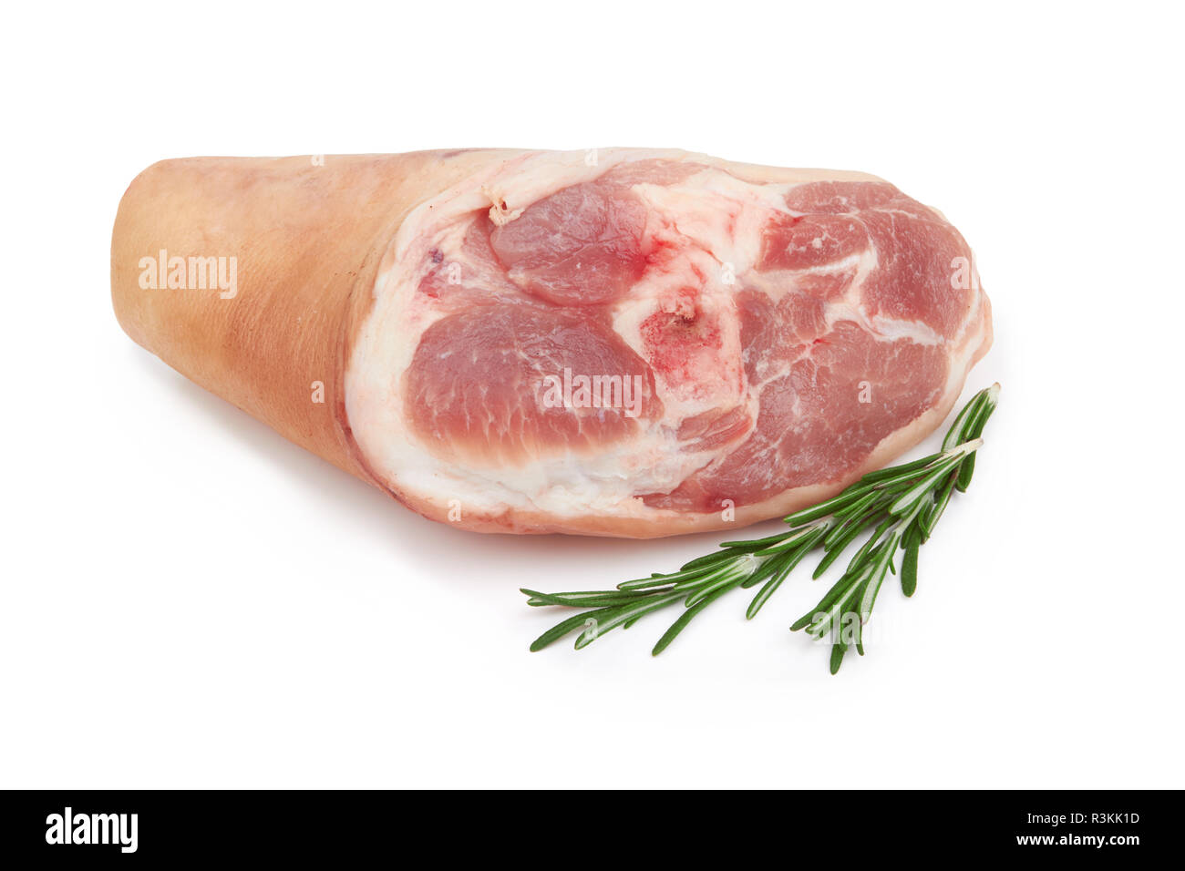 Raw pork knuckle with rosemary hi-res stock photography and images - Alamy