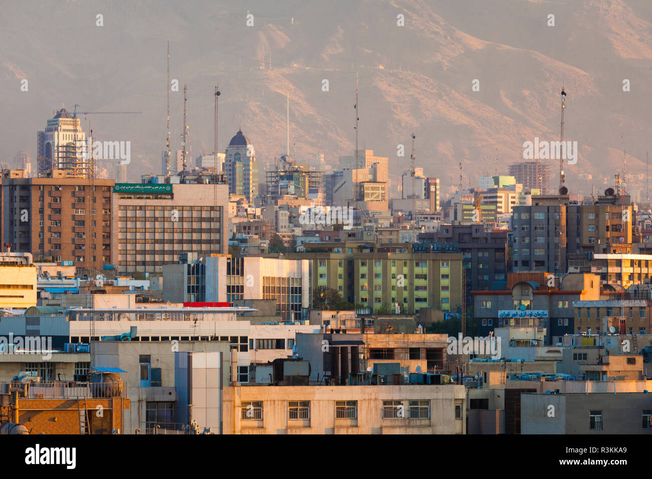 Iran, Tehran, Elevated City View, Morning Stock Photo - Alamy