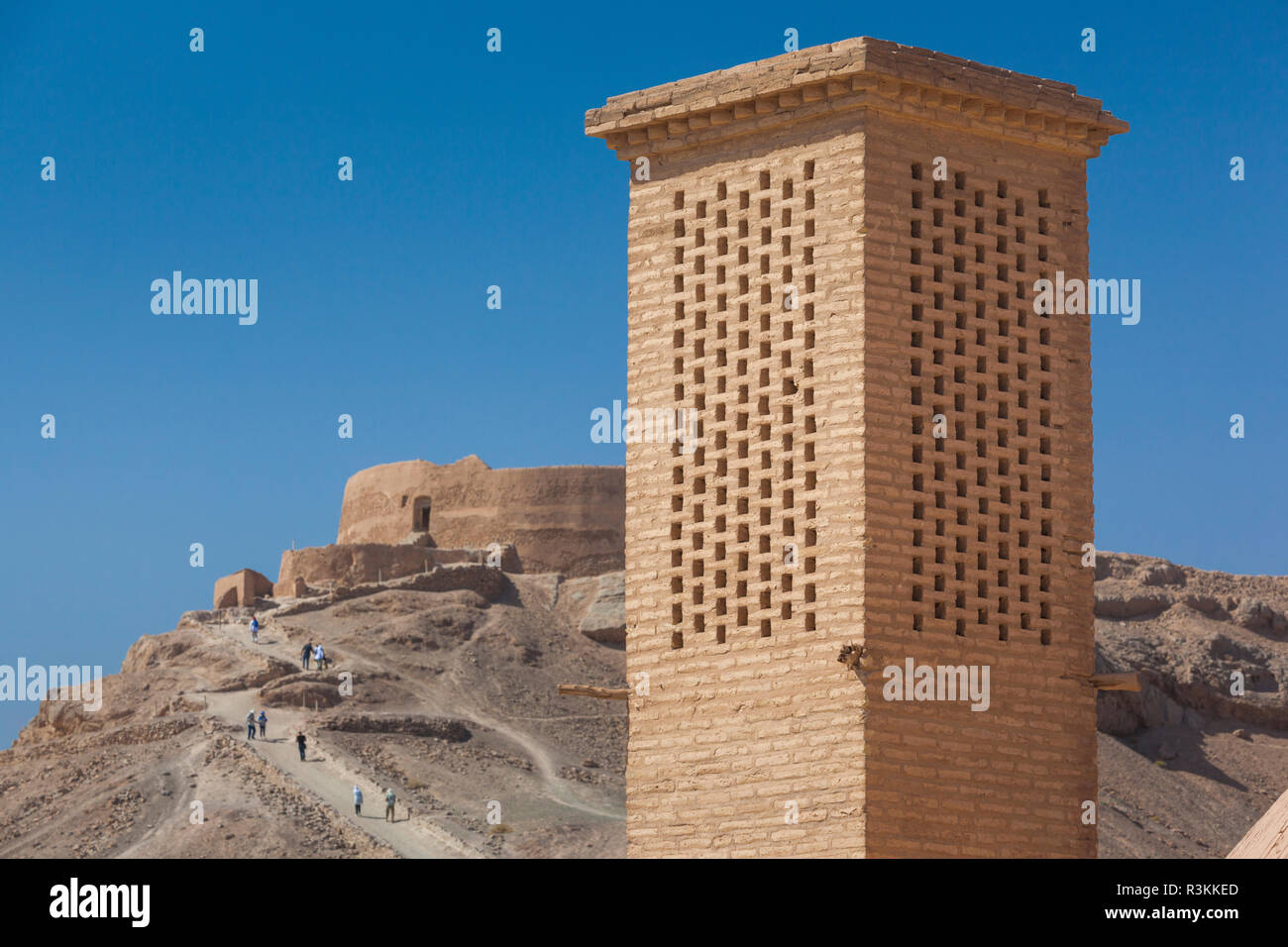 Central Iran, Yazd, Zoroastrian Towers Of Silence Burial Complex ...