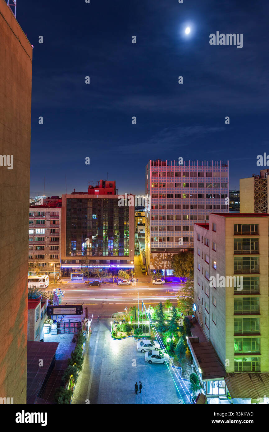 Elevated city view and moonrise hi-res stock photography and images - Alamy