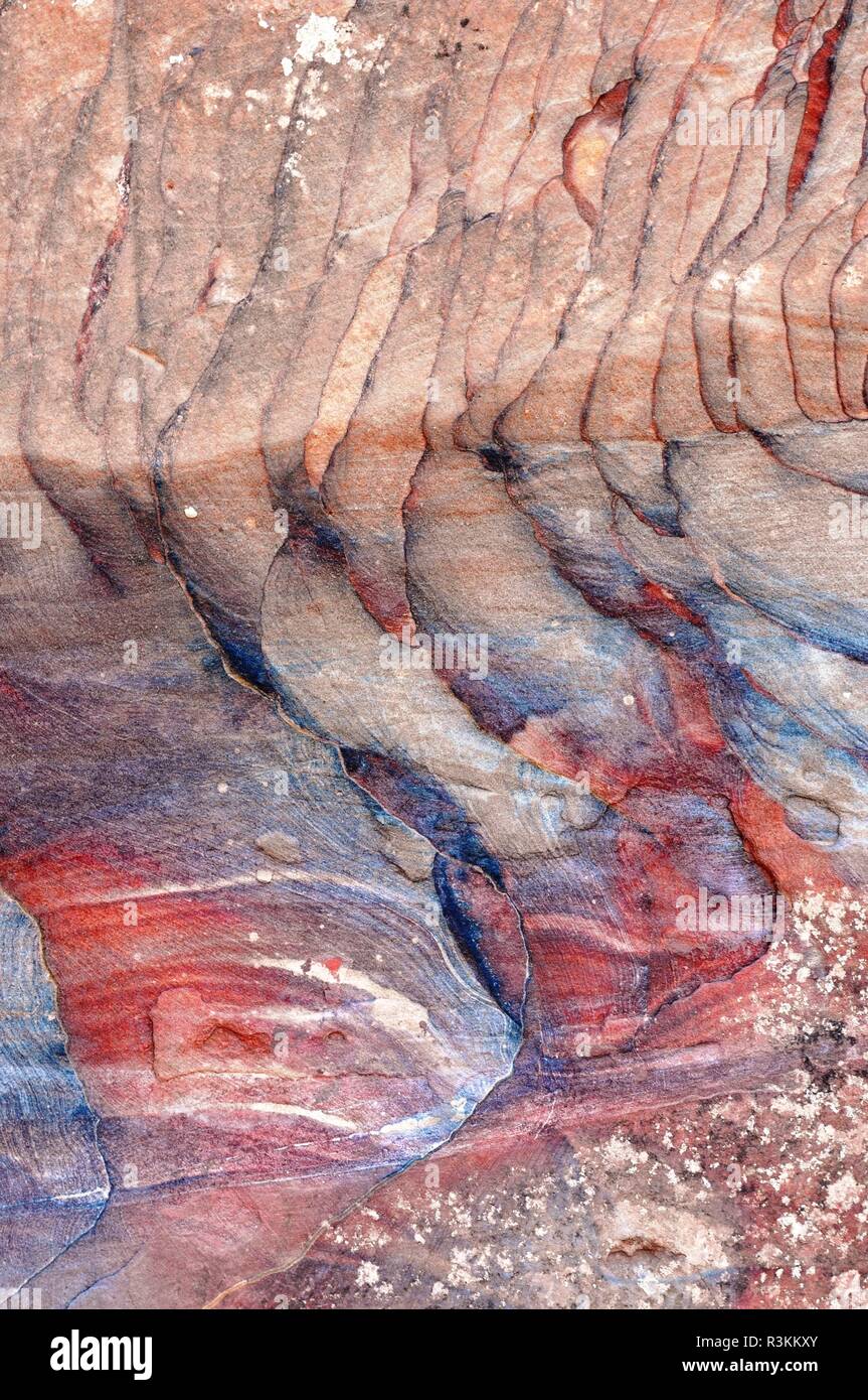 jordan - rock structures in the nabataan town of petra Stock Photo - Alamy