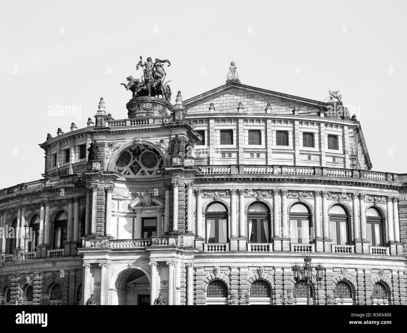 Staatsoper opera house germany Black and White Stock Photos & Images ...