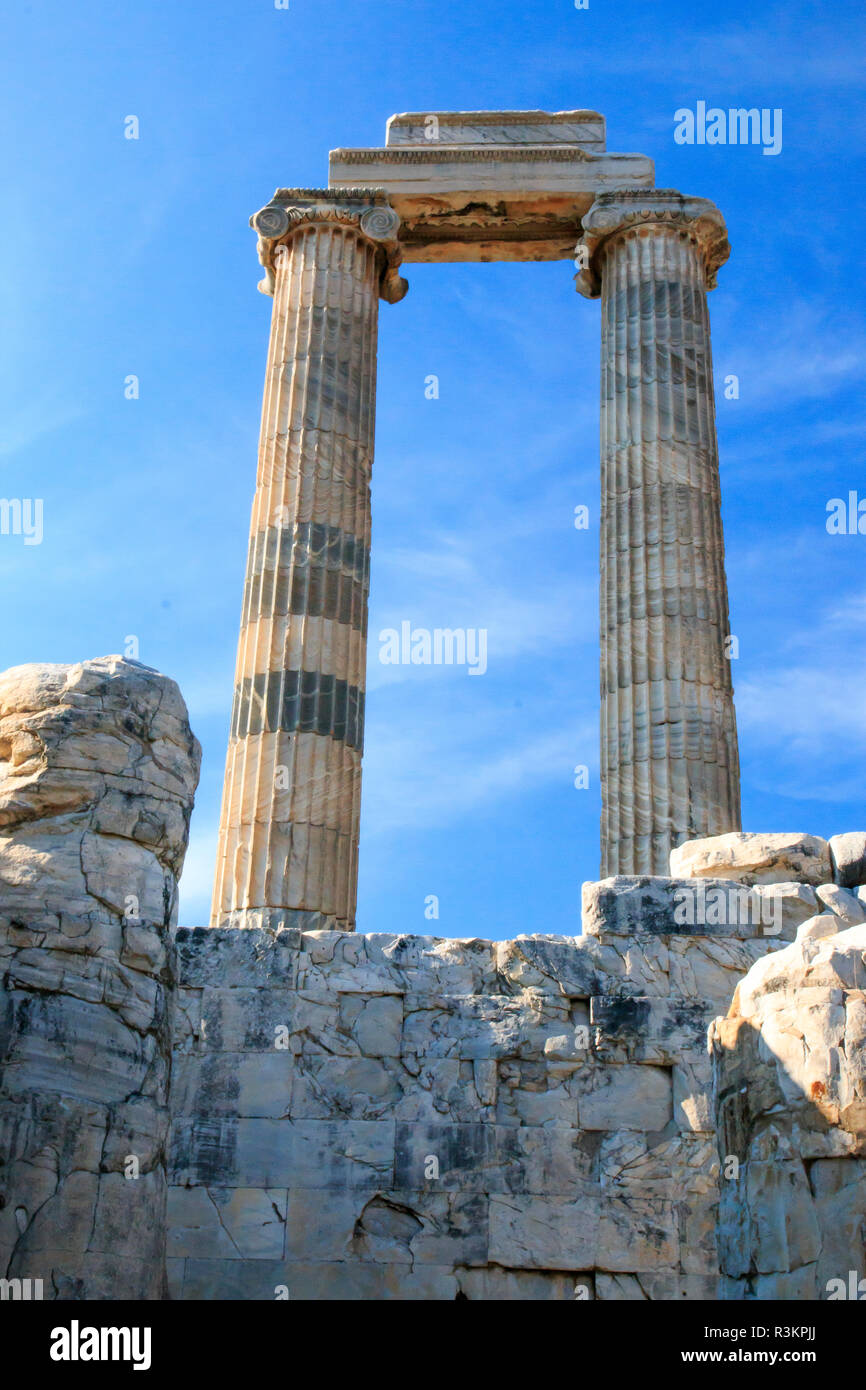 Turkey, Didyma, a sacred site of the ancient world. Its Temple of ...