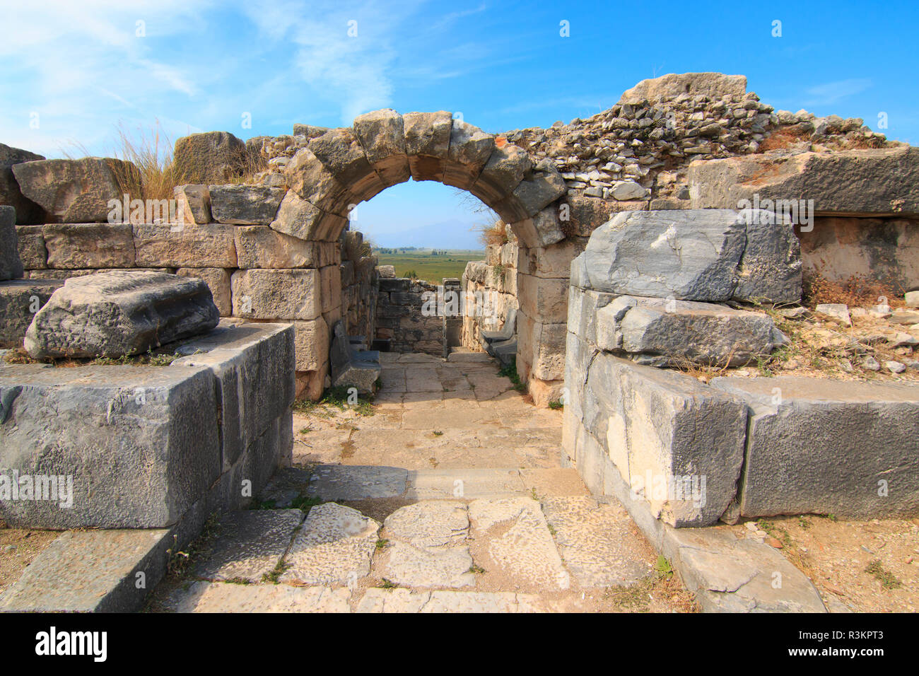 Turkey, West Coast Anatolia, Aydin Province, ruins of Miletus, near the ...