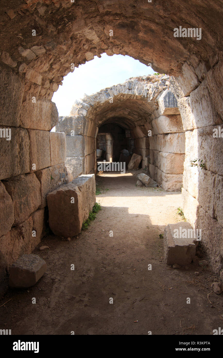 Turkey, West Coast Anatolia, Aydin Province, ruins of Miletus, near the ...