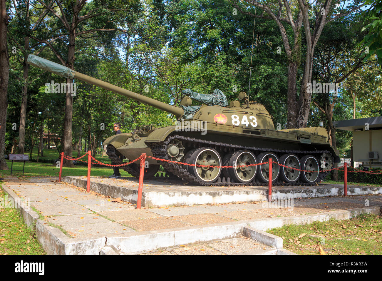 Replica of the tank that crashed the front gates of the Independence ...