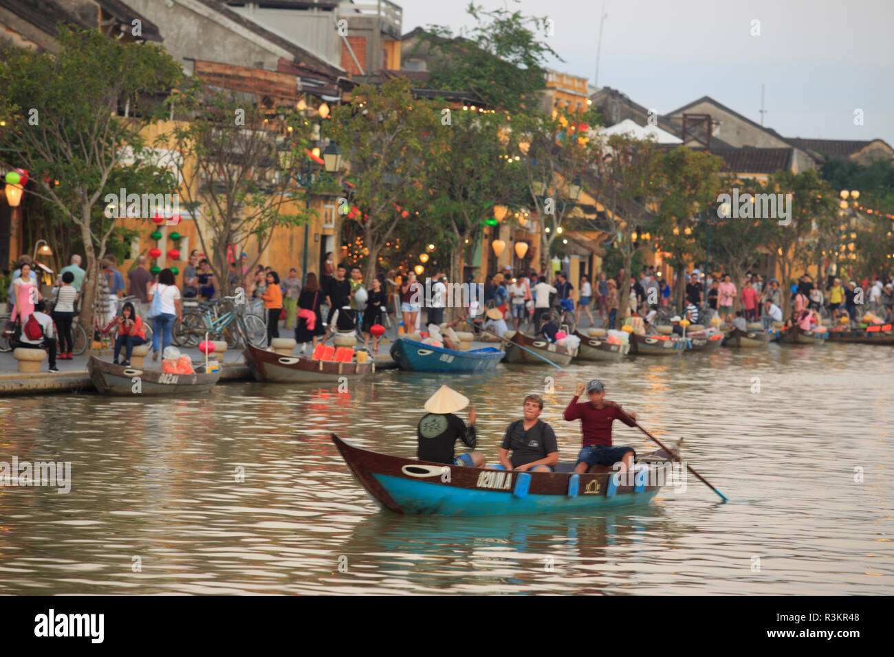 Boat trip on the Thu Bon River is a popular activity for locals and ...