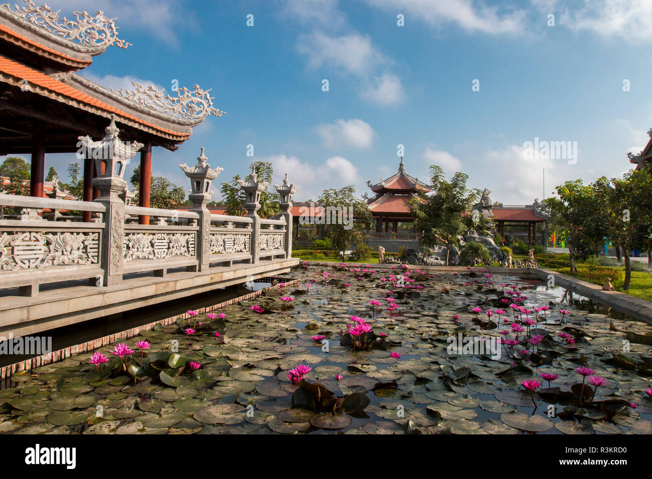 Temple in Sa Dec. Vietnam Stock Photo - Alamy