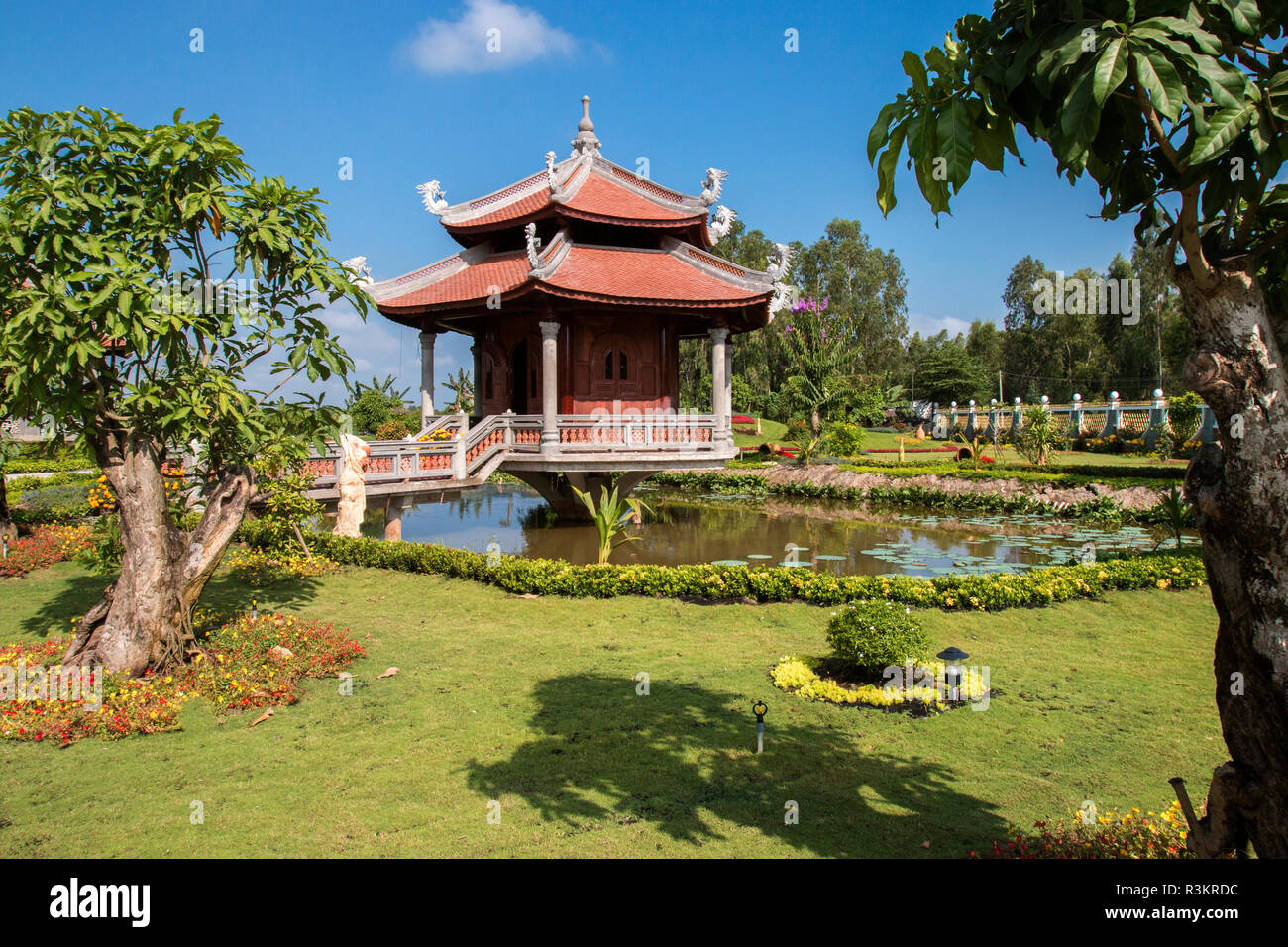 Temple in Sa Dec. Vietnam Stock Photo - Alamy