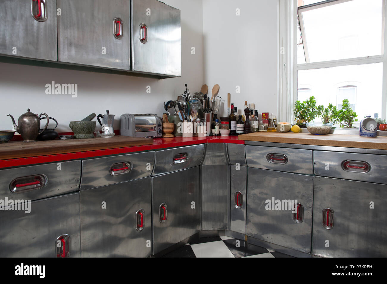 Fifties retro kitchen made by the company that manufactured Spitfires ...