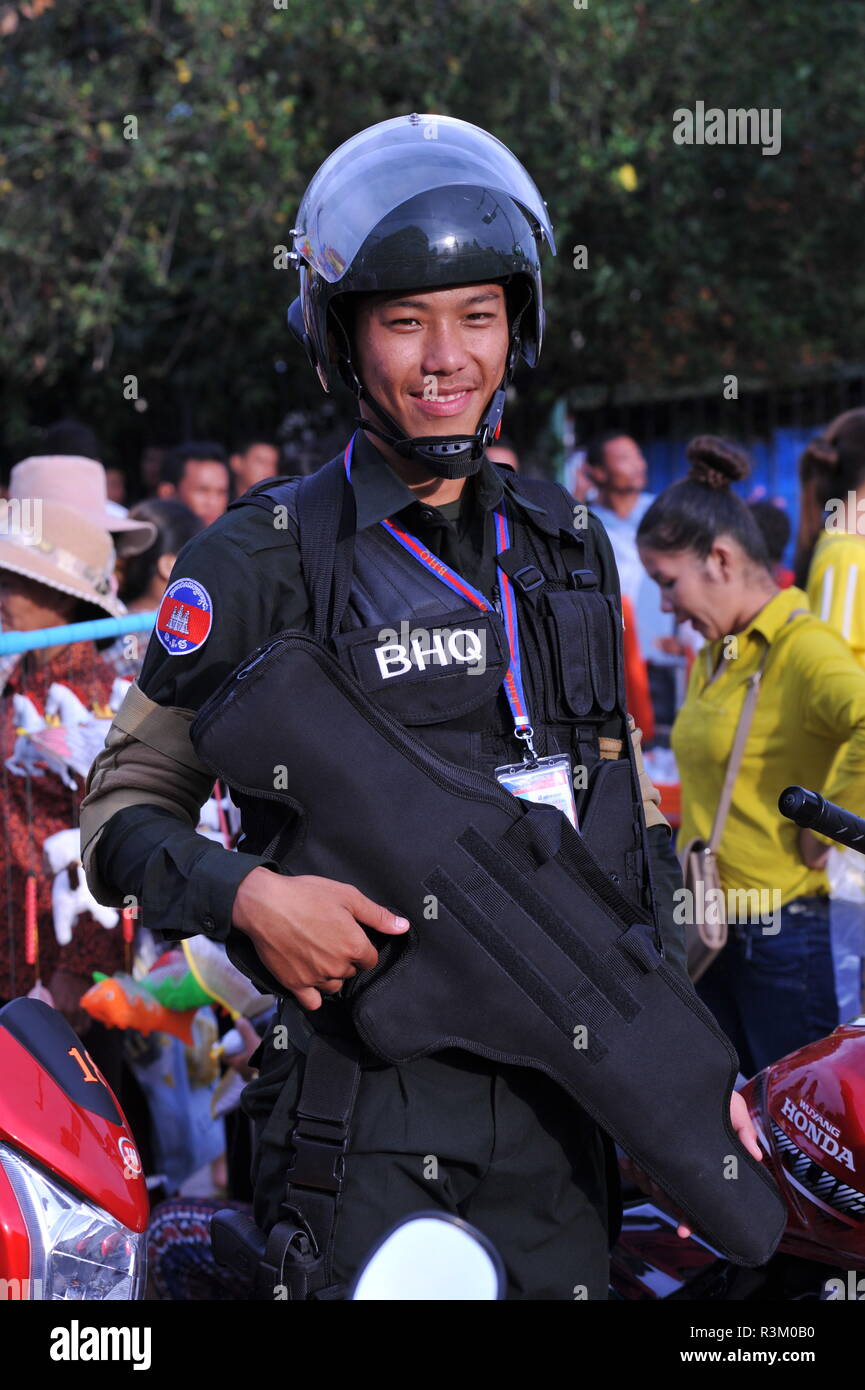 Cambodian military police hi-res stock photography and images - Alamy