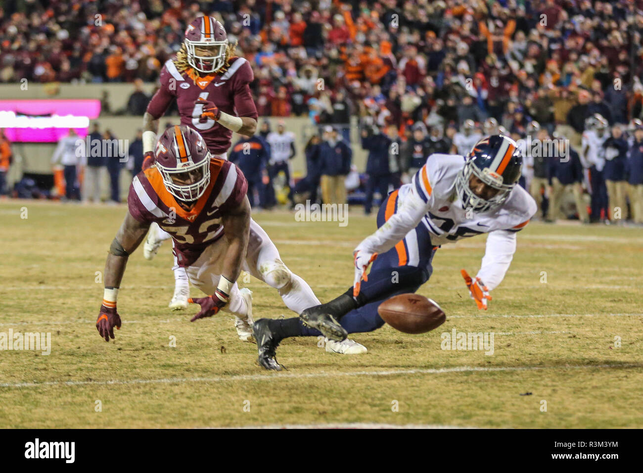 Blacksburg, VA, USA. 23rd Nov, 2018. Virginia Tech Hokies running back ...
