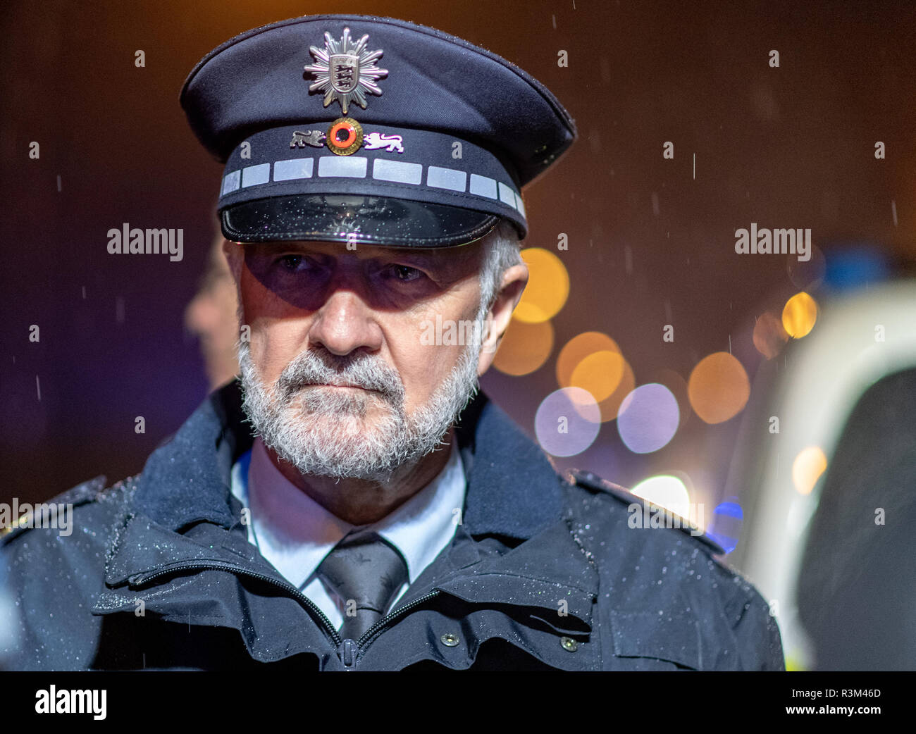 Freiburg, Germany. 23rd Nov, 2018. Bernhard Rotzinger, Police ...