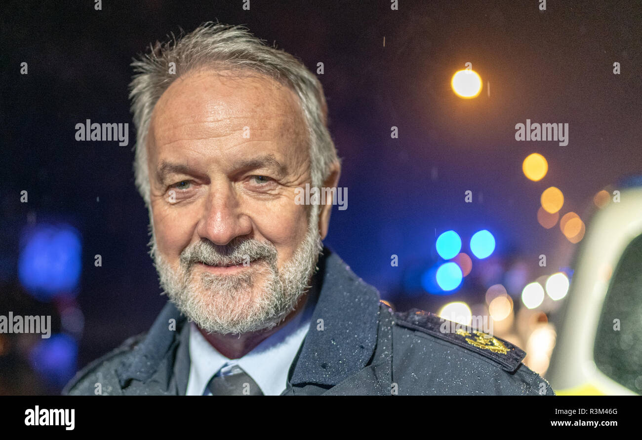 Freiburg, Germany. 23rd Nov, 2018. Bernhard Rotzinger, Police ...