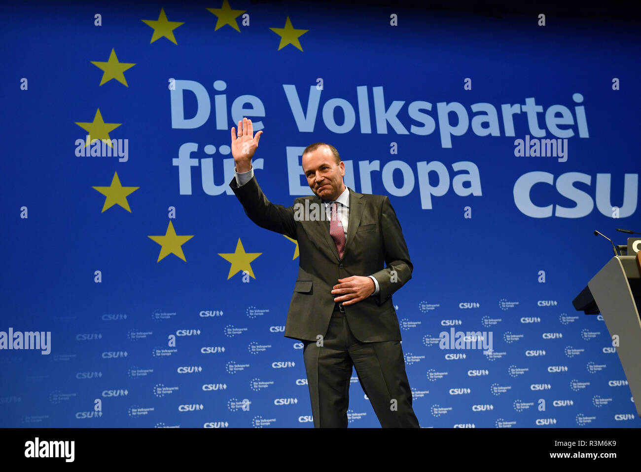 Munich, Deutschland. 24th Nov, 2018. Manfred WEBER (Chairman of the EPP ...