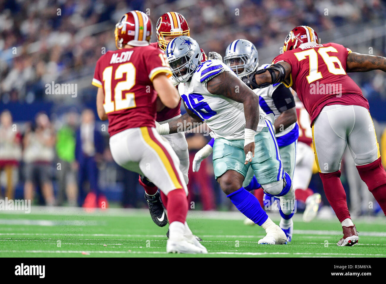 November 22, 2018:.Dallas Cowboys defensive tackle Maliek Collins (96 ...