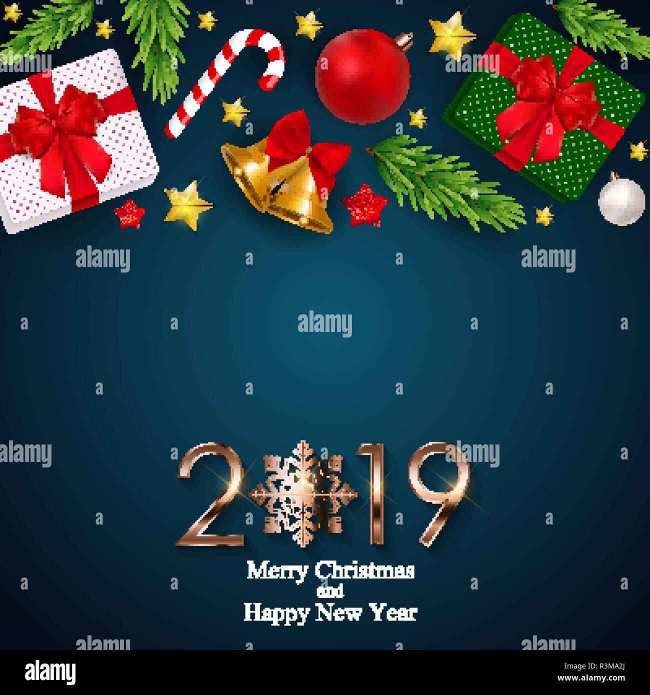 2019 New Year Background. Vector Illustration Stock Vector Image & Art ...