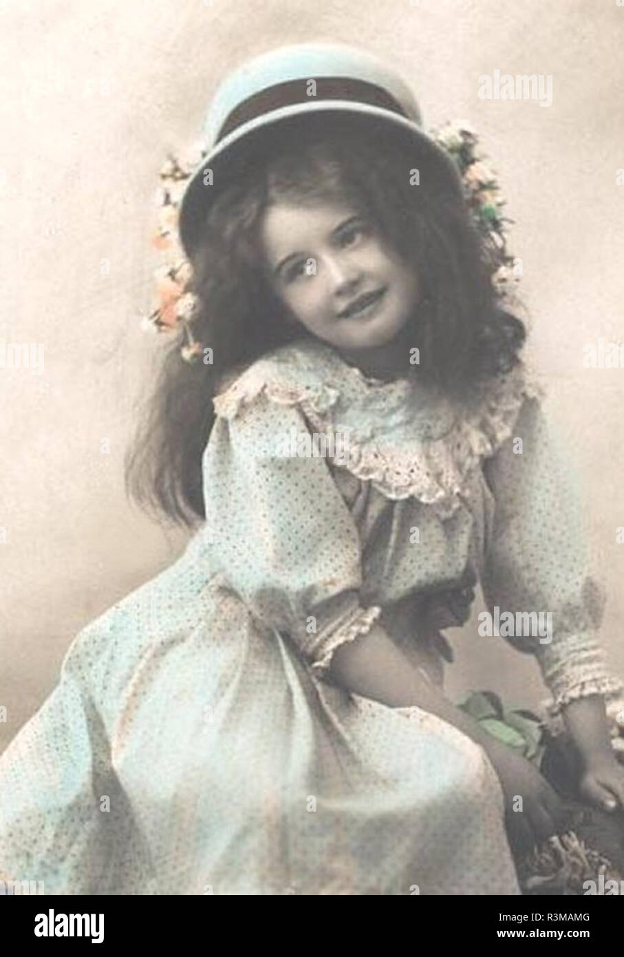 vintage victorian image of a child Stock Photo - Alamy