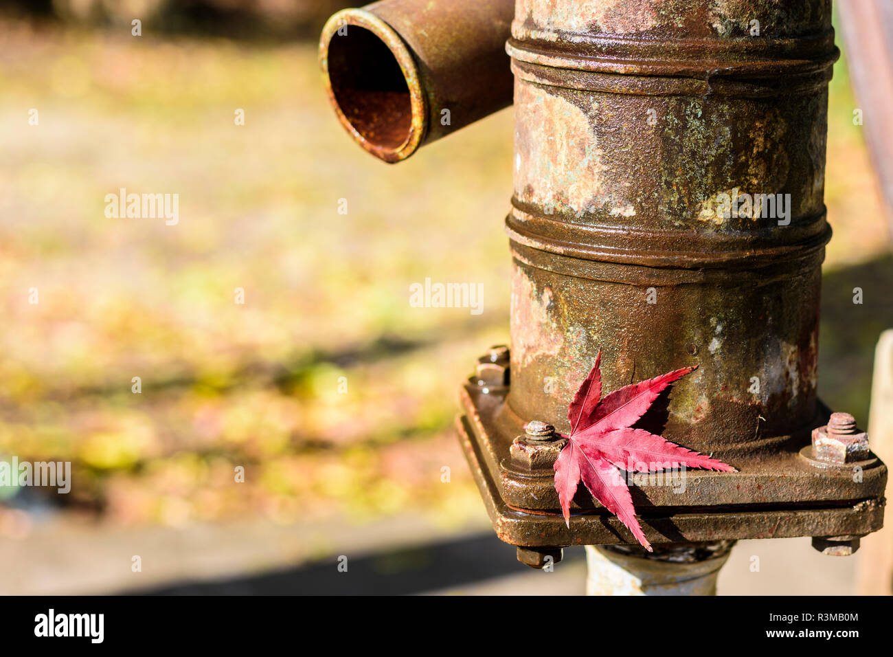 Old wooden hand water pump hi-res stock photography and images - Alamy