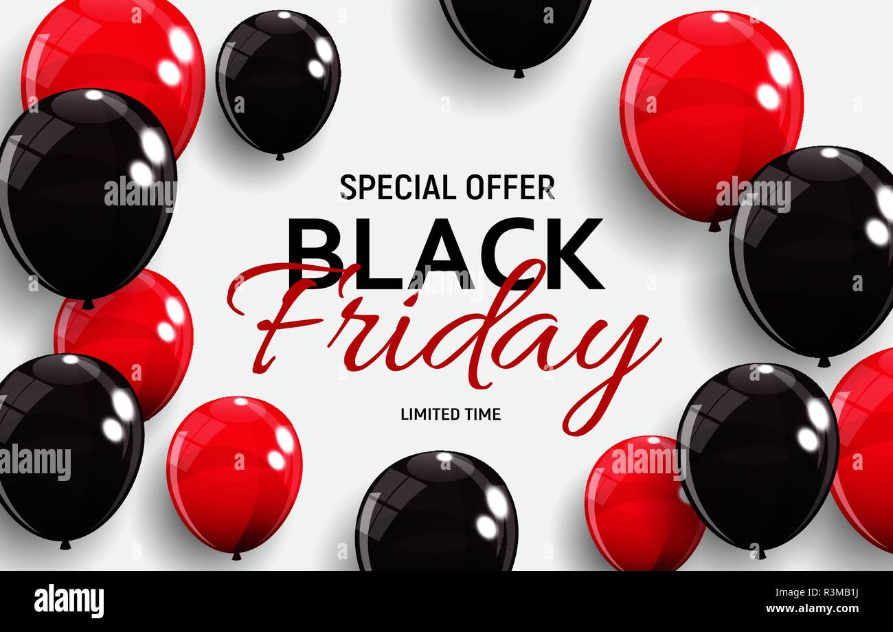 Black Friday Sale Banner Template. Vector Illustration Stock Vector ...