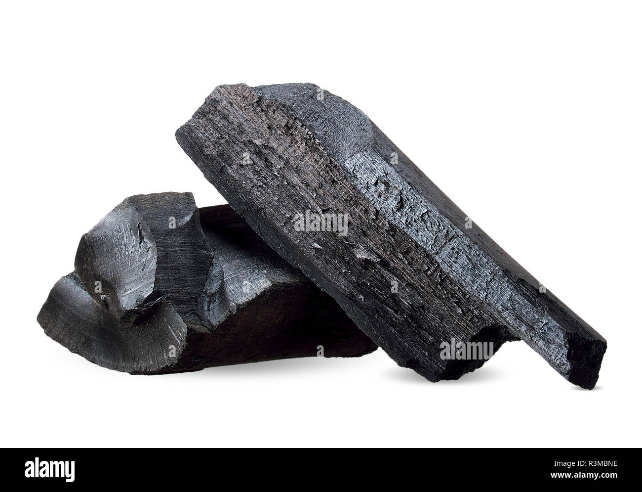 Charcoal isolated on white with clipping path Stock Photo - Alamy