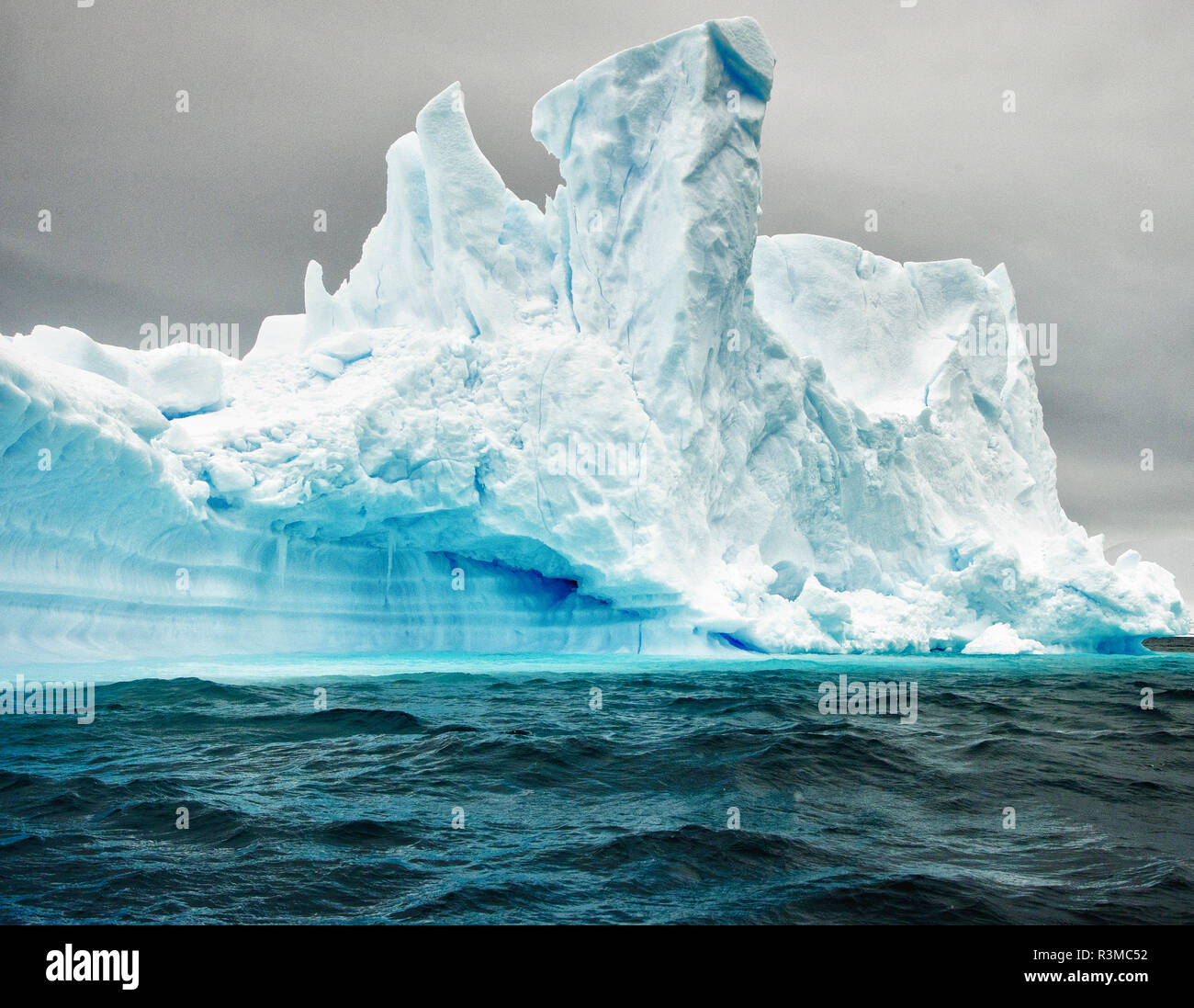 Antarctica, large iceberg, blue ice Stock Photo - Alamy