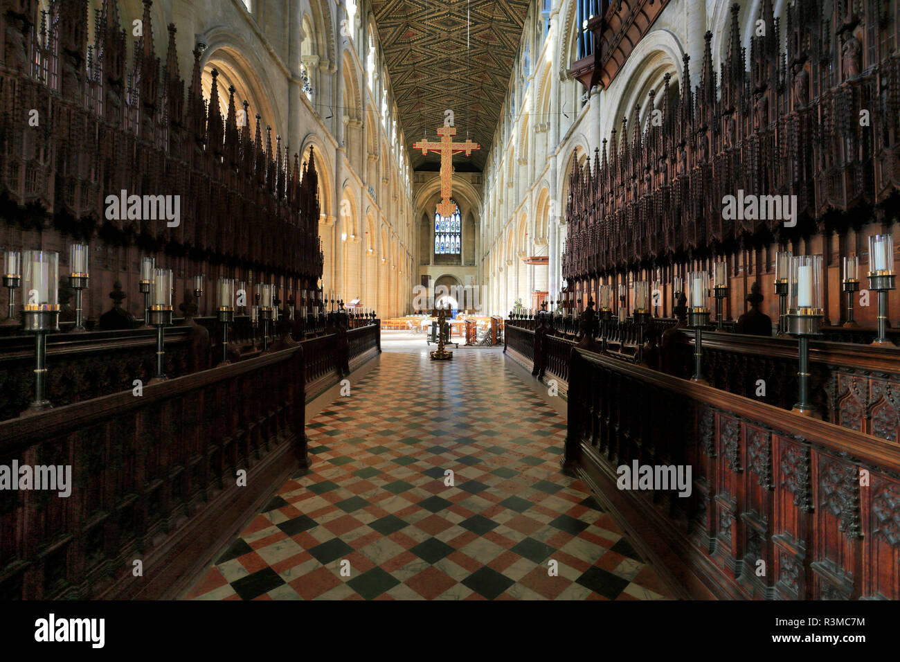 Interior of peterborough city cathedral hi-res stock photography and ...