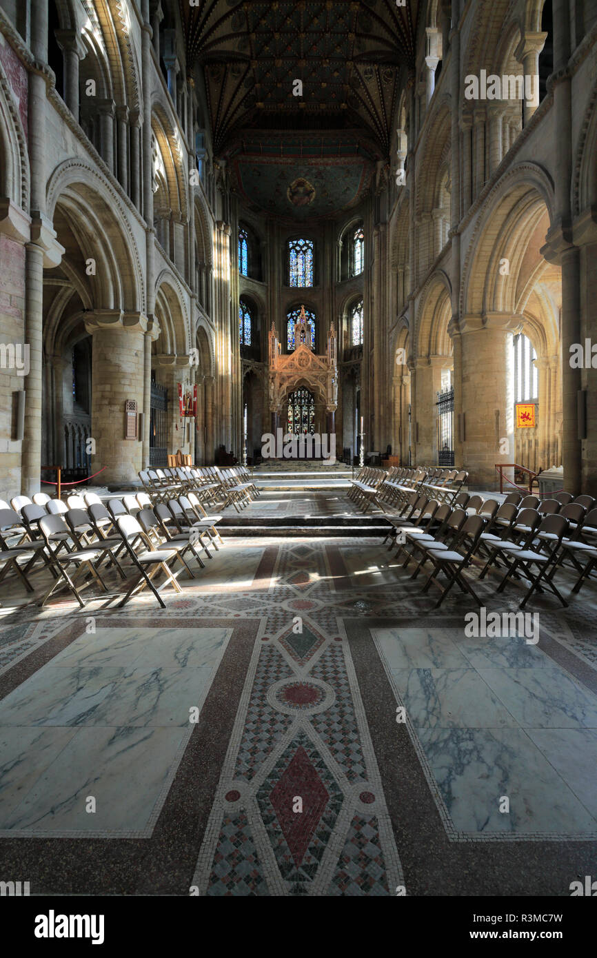 Interior of peterborough city cathedral hi-res stock photography and ...