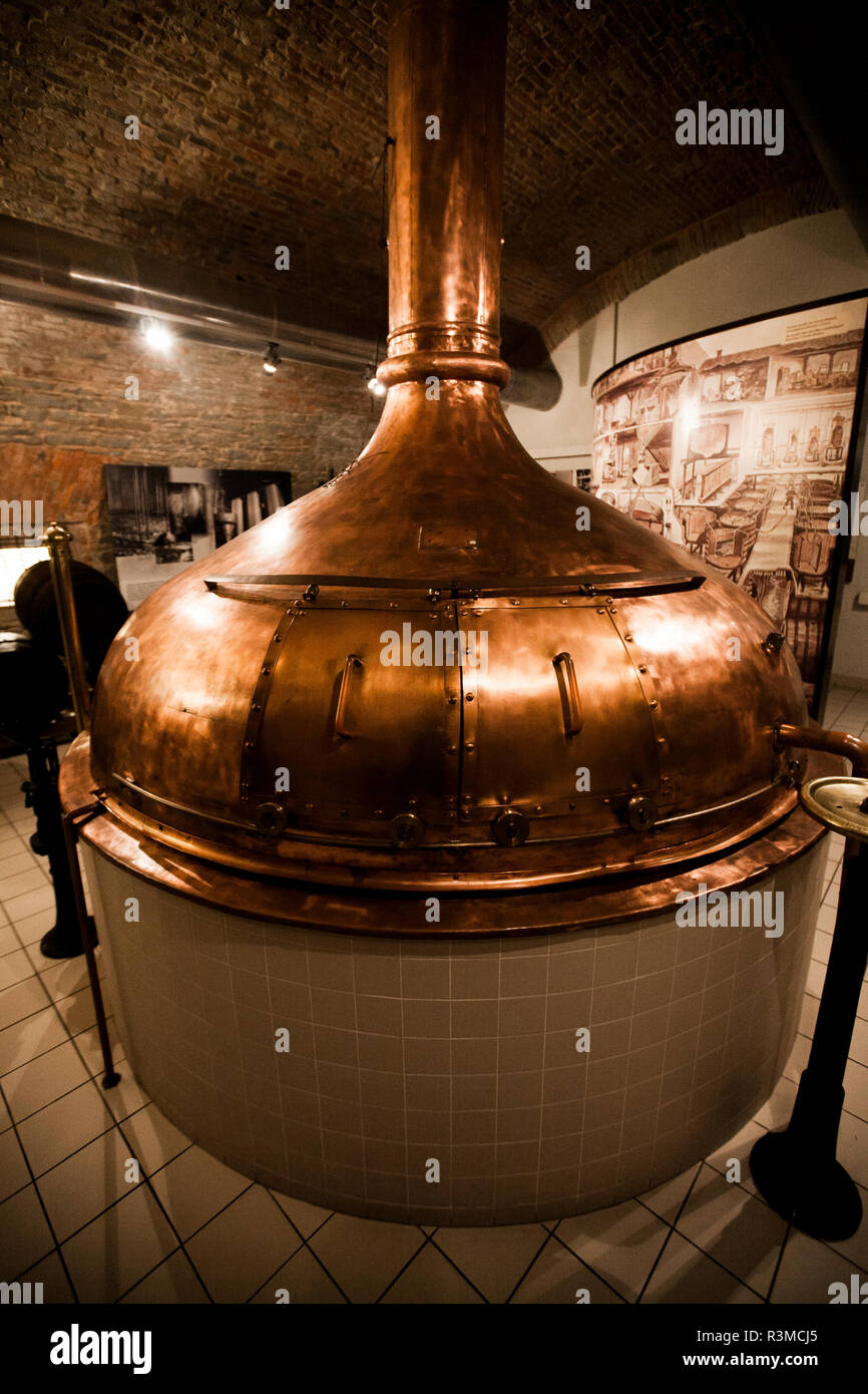 Copper Vat in Brewery Stock Photo - Alamy