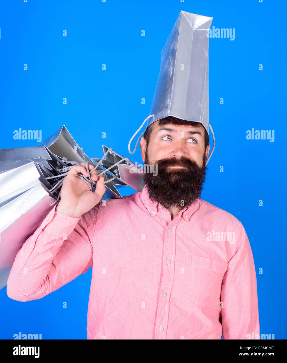 Bearded man carries bag hi-res stock photography and images - Alamy
