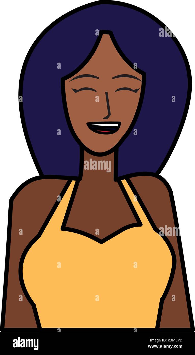 Cartoon woman icon over white background, vector illustration Stock ...